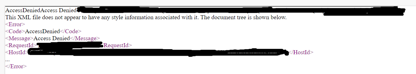 "AccessDeniedAccess Denied" Error on images after changing Project on Github repos to public ...