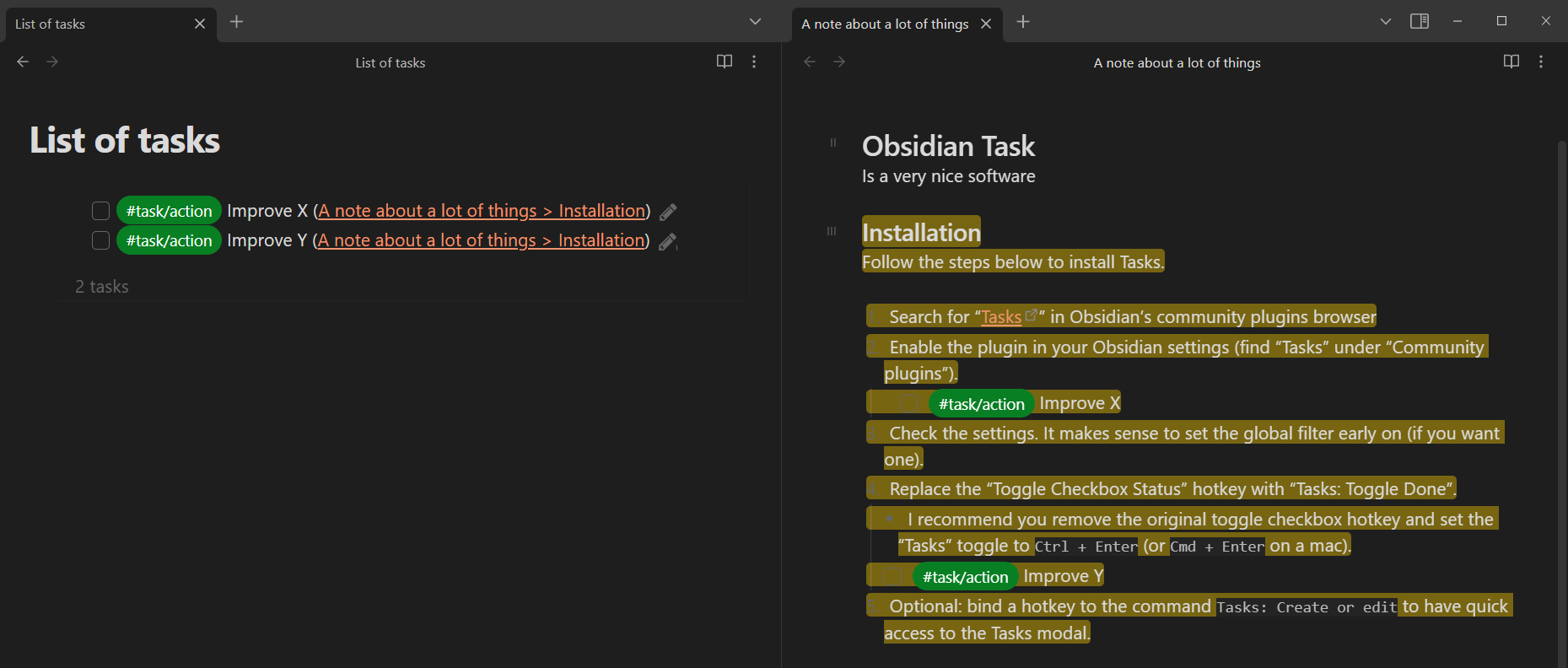 When following a task backlink, only highlight the task line and not the full heading (jump to ...