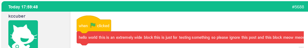3.0 forum Scratchblocks addon messes up Full Areas "Show scroll for forum Scratchblocks" · Issue ...