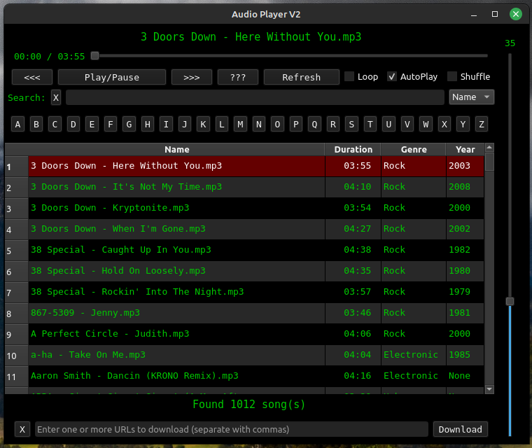 GitHub - nhansendev/PyAudioPlayer: An audio player made in python using PySide6