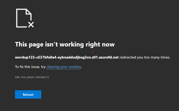 Frontdoor, website breaking when i set home page · Issue #77 · Azure/wordpress-linux-appservice ...