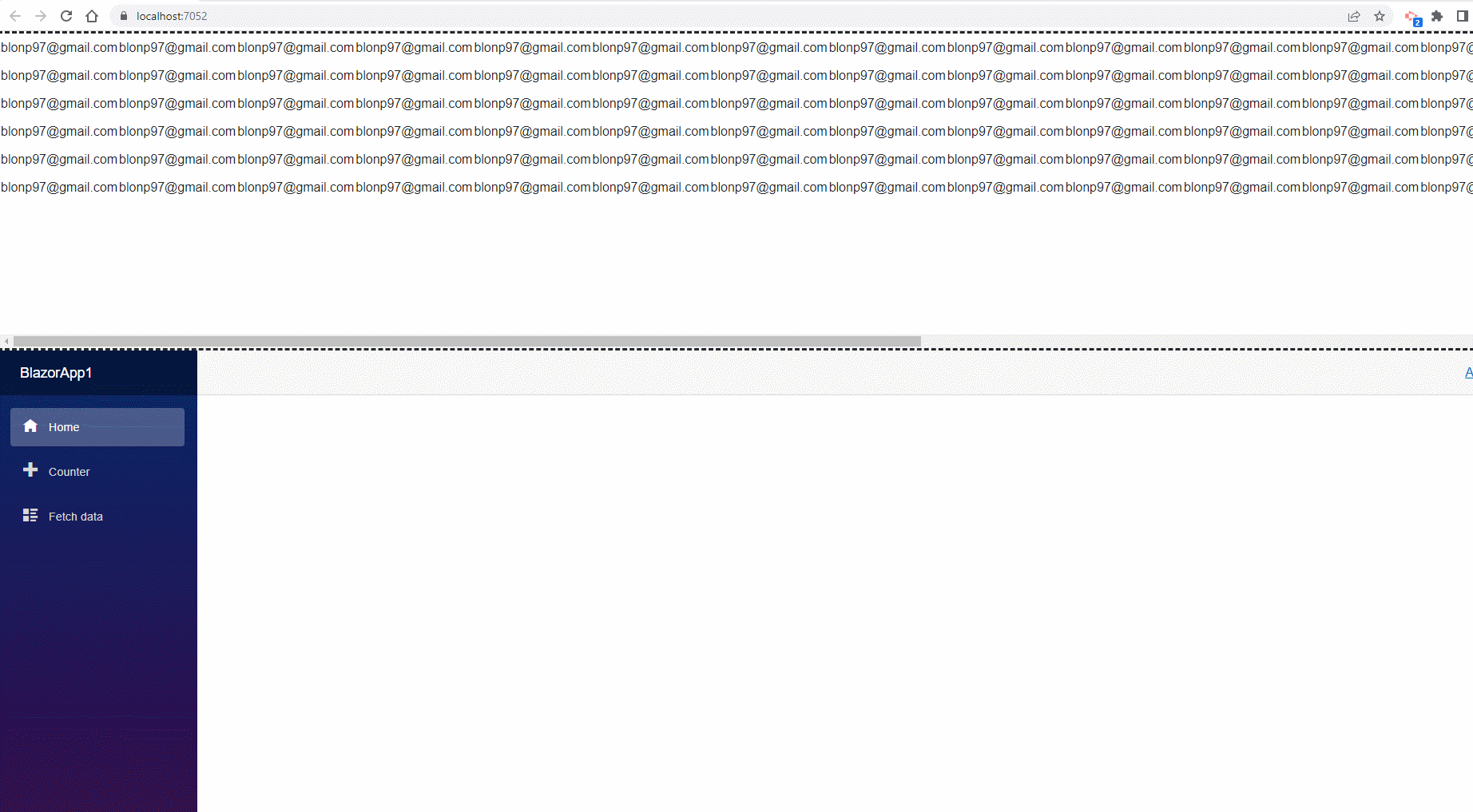 Mainlayout Page prevents the responsive table rendering when element ...