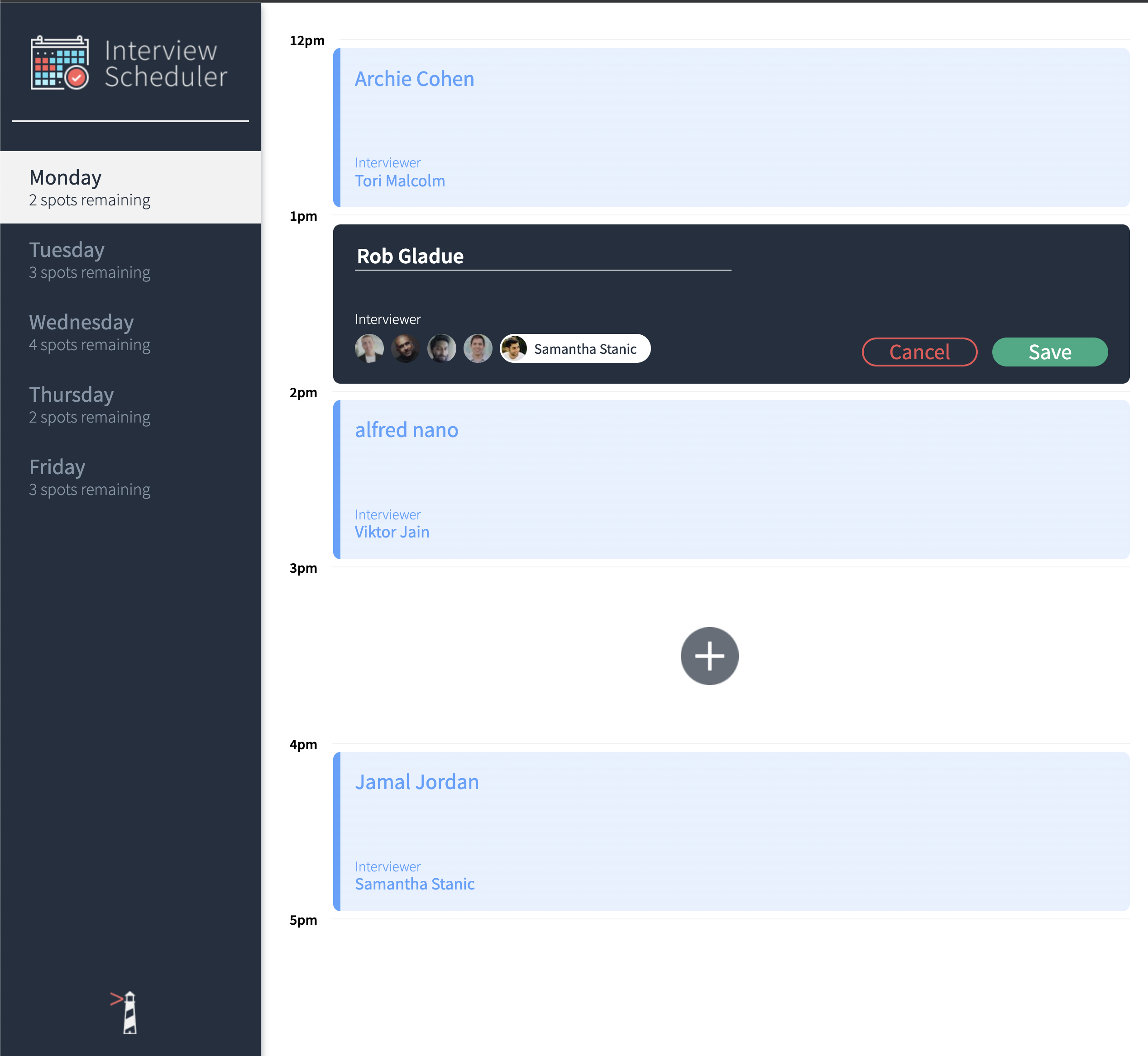 GitHub - rgladue/scheduler: Interview Scheduler App built with ReactJs