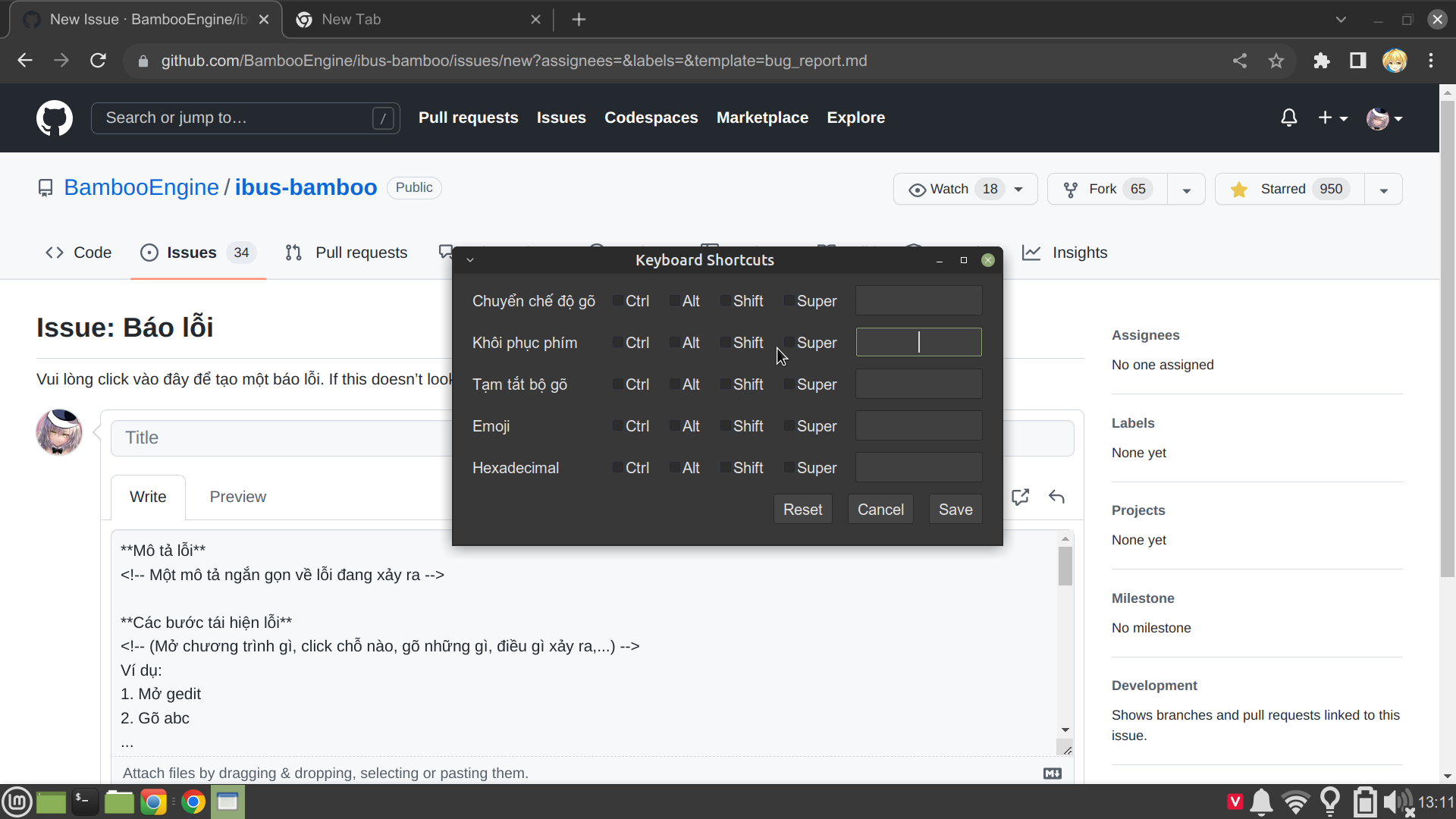 Làm thế nào để chuyển nhanh tiếng việt sang tiếng anh · Issue #386 · BambooEngine/ibus-bamboo ...