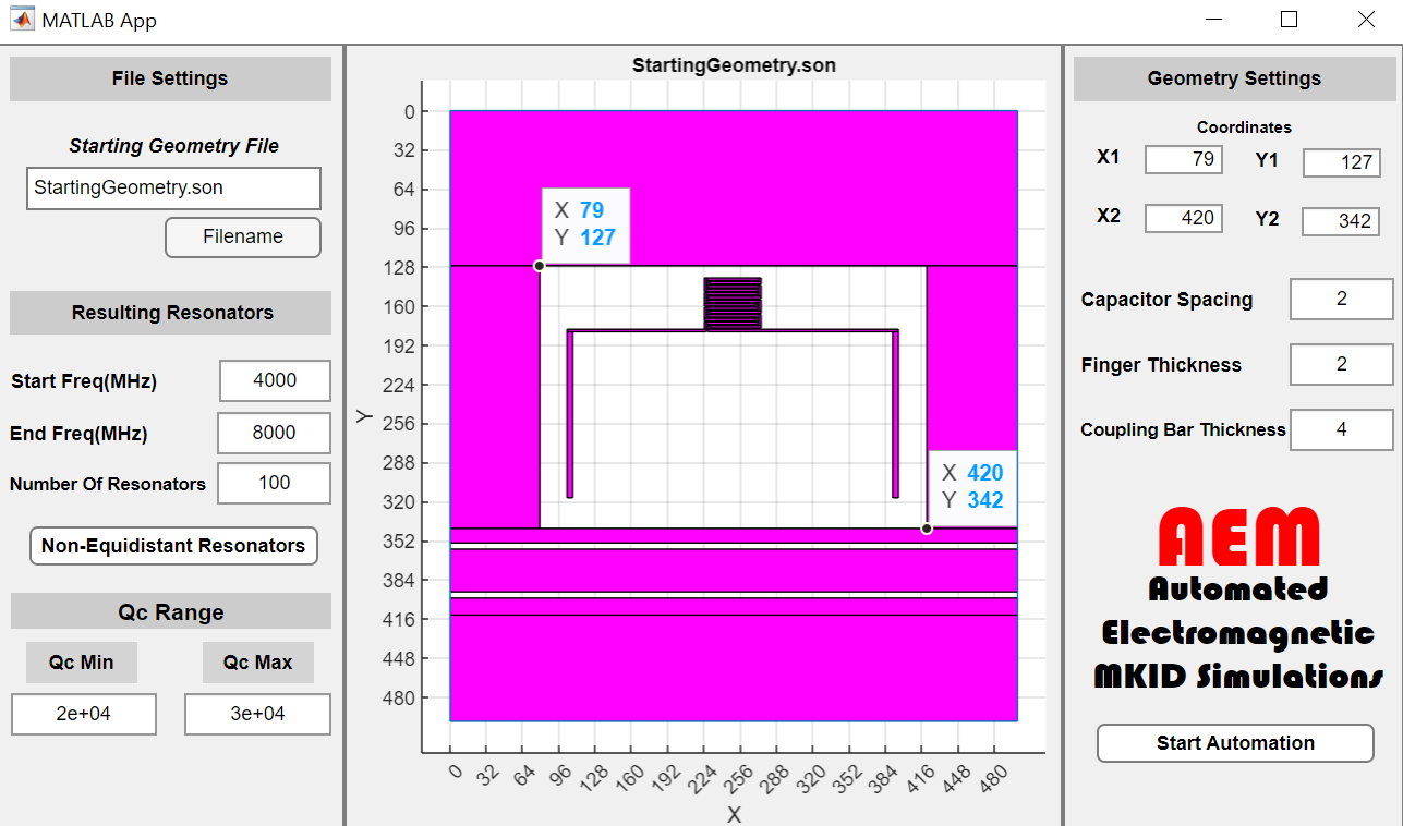 GitHub - scathalmca/AEM: AEM-Automated Electromagnetic MKID Simulations