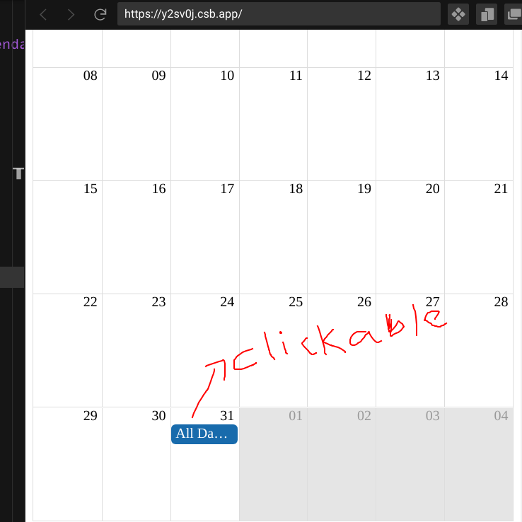 Hide Click Option In Disabled Dates When Click On Events · Issue 2373 · Jquense React Big