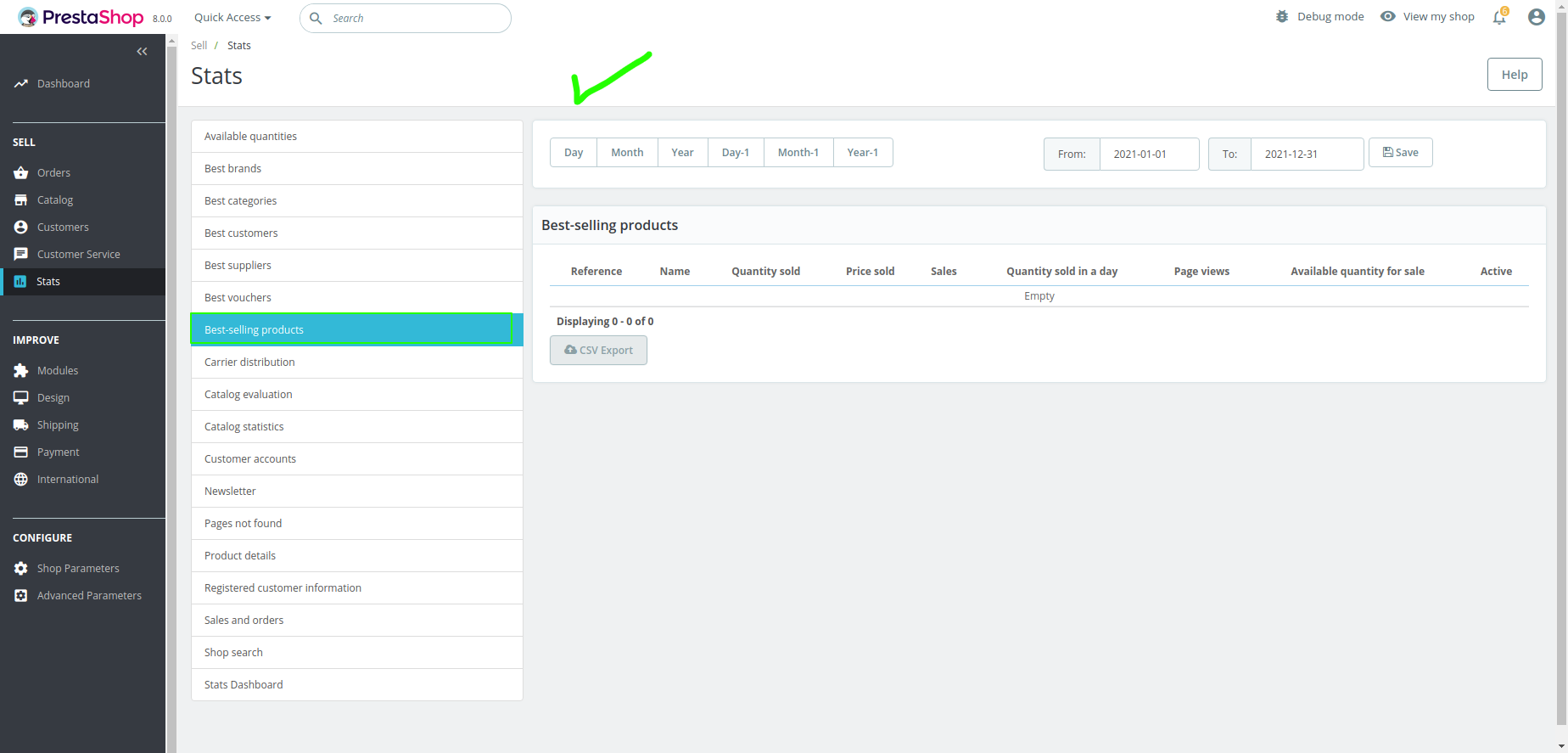 BO - An error is displayed in the Stats page - Best-selling products module · Issue #27196 ...