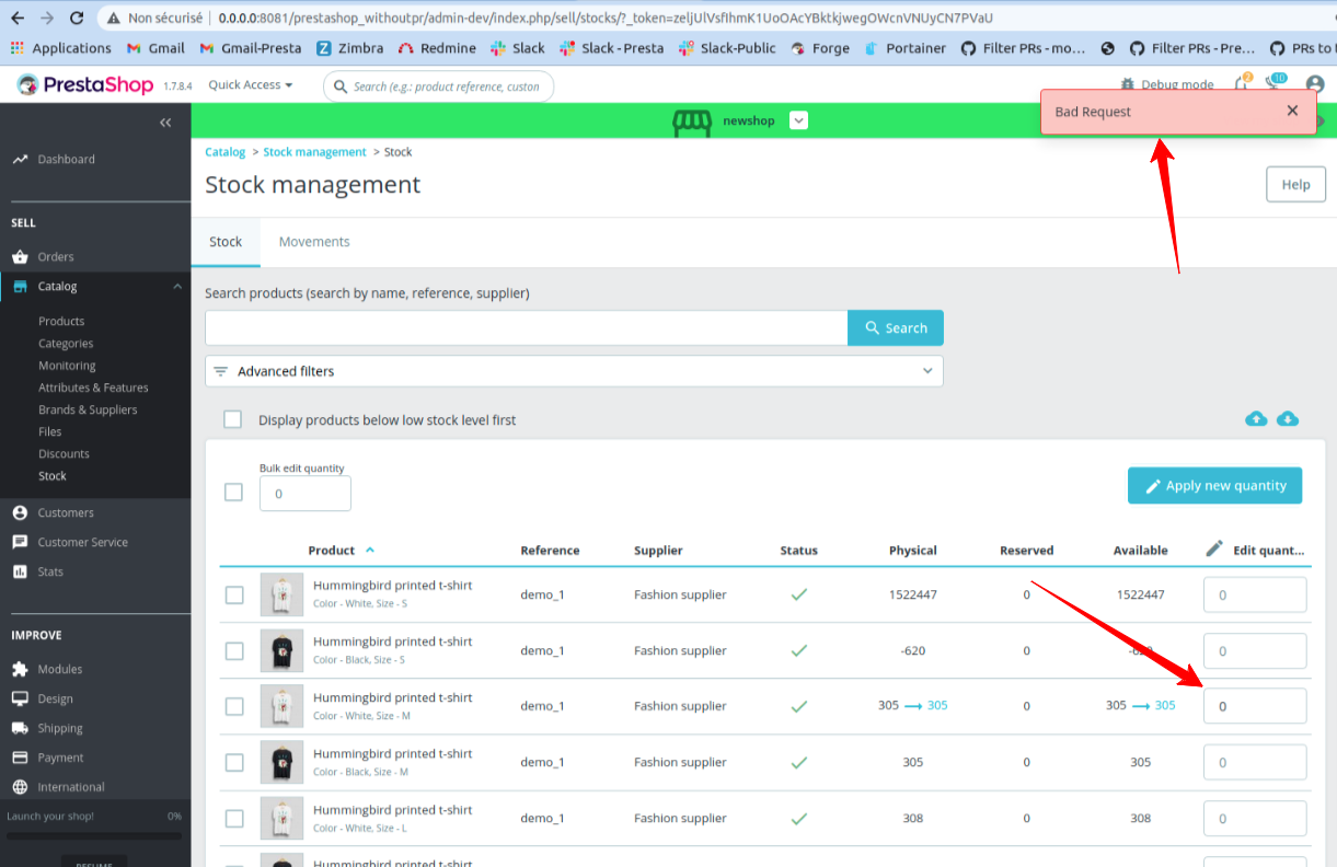 BO - [Stock] An error message is displayed when editing by zero on quantity field · Issue #27866 ...