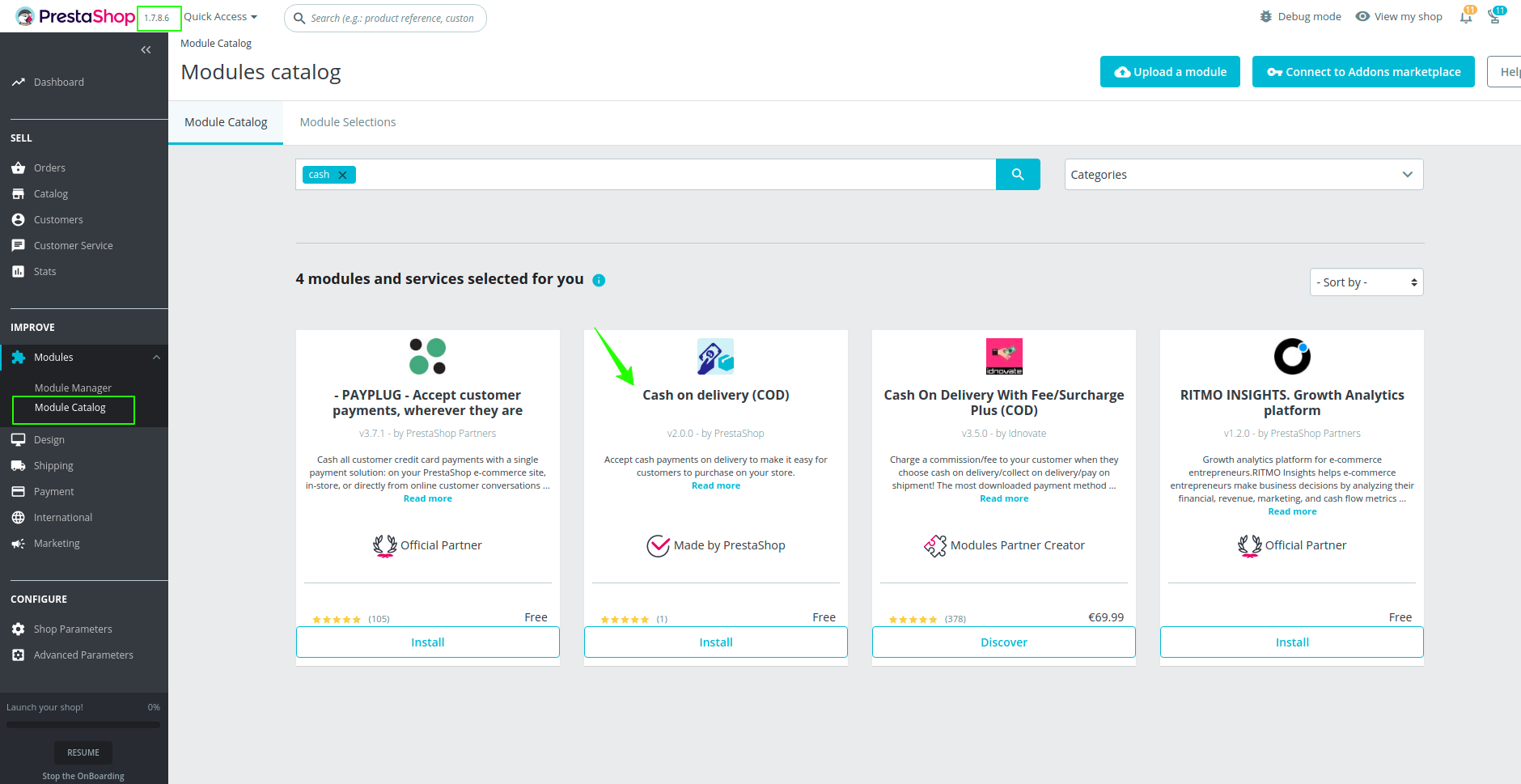 Fails when uploading module "ps_cashondelivery-dev.zip" to PS 1.7.8.6 · Issue #28976 ...