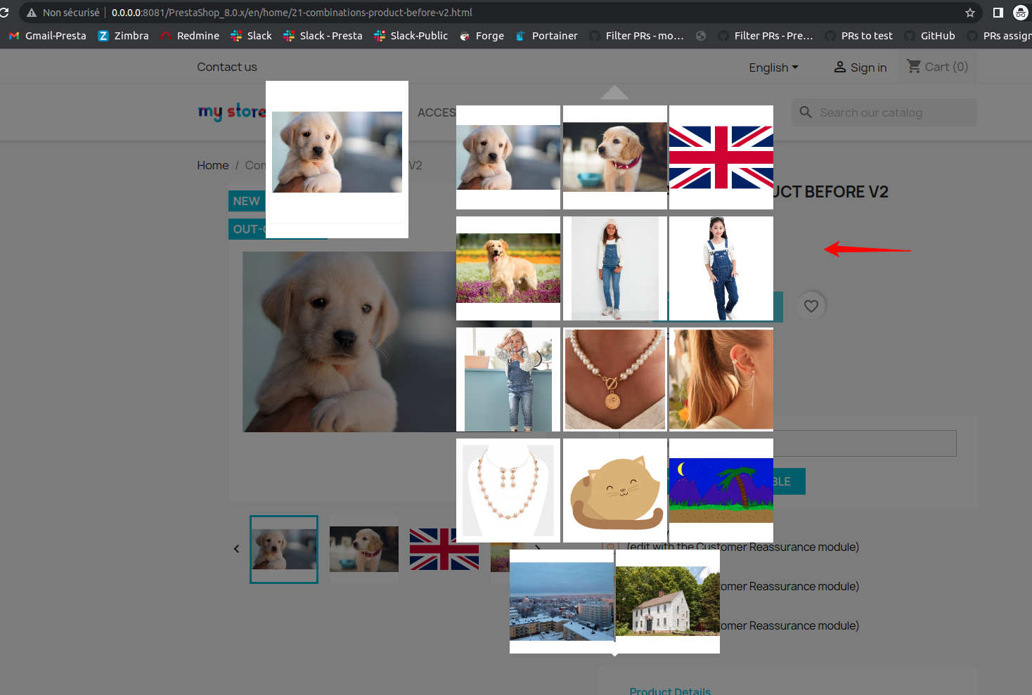 FO - The images are not well displayed in the product details page · Issue #30056 · PrestaShop ...