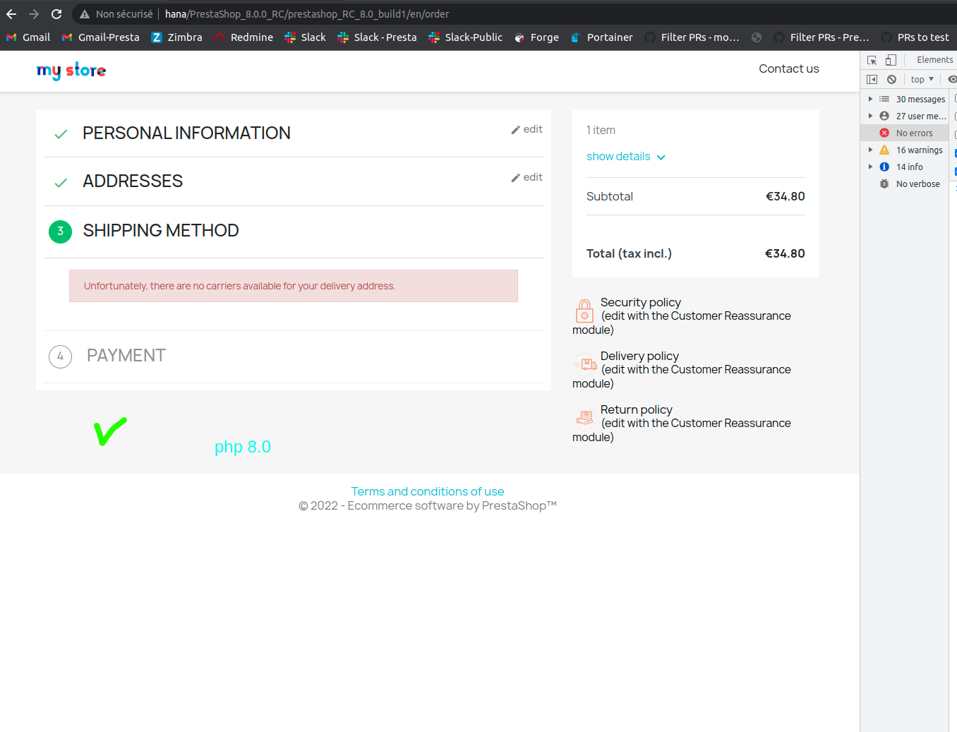 Checkout - PHP Error in Shipping step · Issue #30078 · PrestaShop/PrestaShop · GitHub