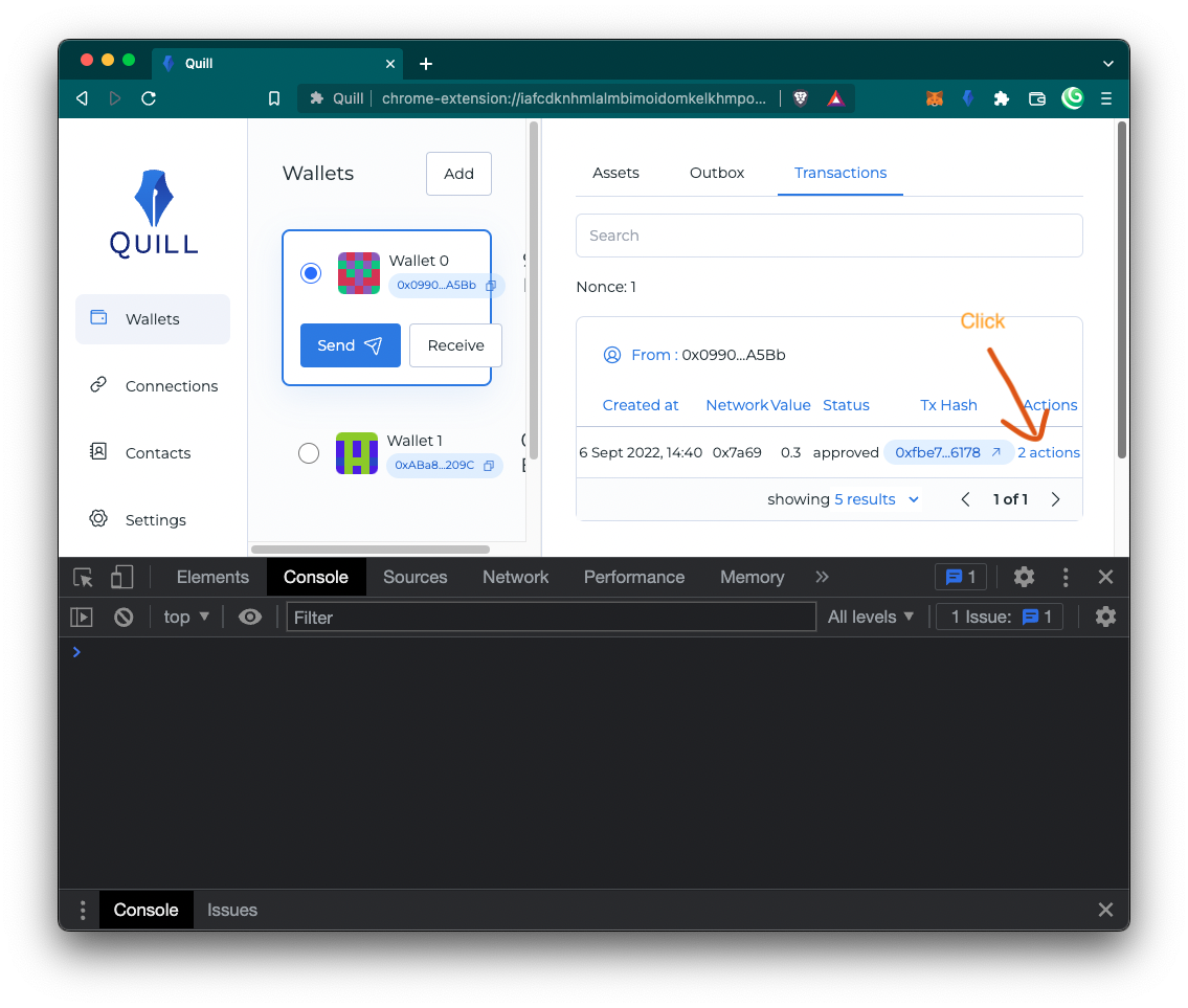 Bug: Assertion failure 'Unverified Contract' when viewing tx · Issue #328 · getwax/bls-wallet ...