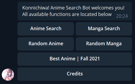 GitHub - Bioneisme/telegram-animesearchbot: Telegram bot, that uses API ...