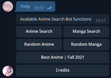 GitHub - Bioneisme/telegram-animesearchbot: Telegram bot, that uses API ...