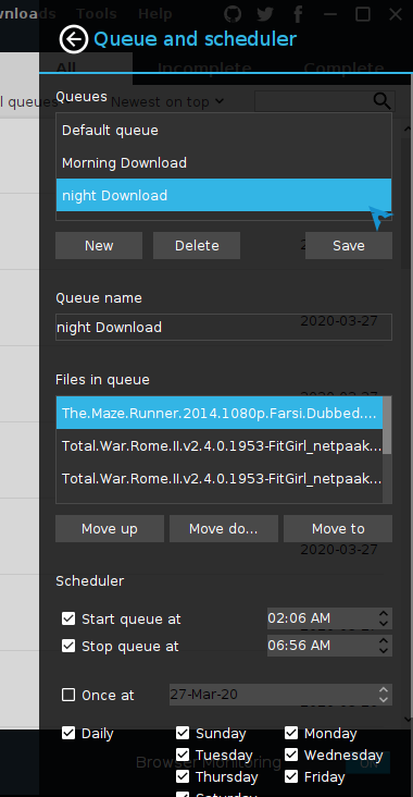 Manage Queue list · Issue #78 · subhra74/xdm · GitHub