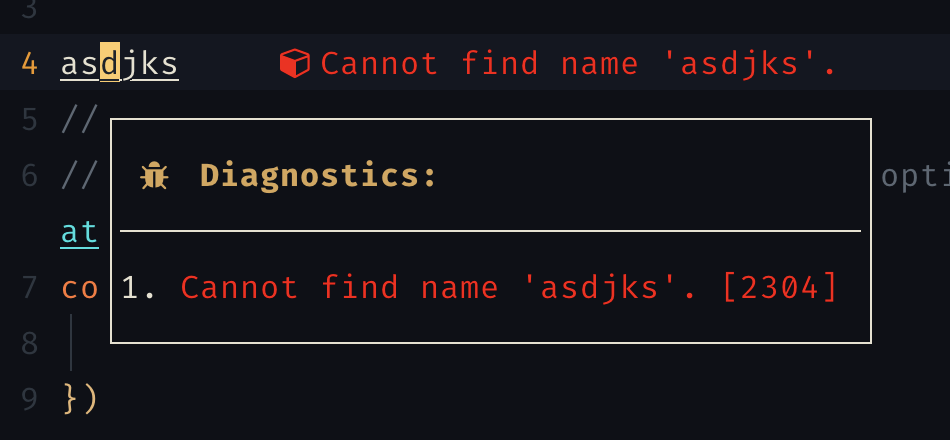 [Question] How do I select the text inside `show_line_diagnostics`? · Issue #568 · nvimdev ...