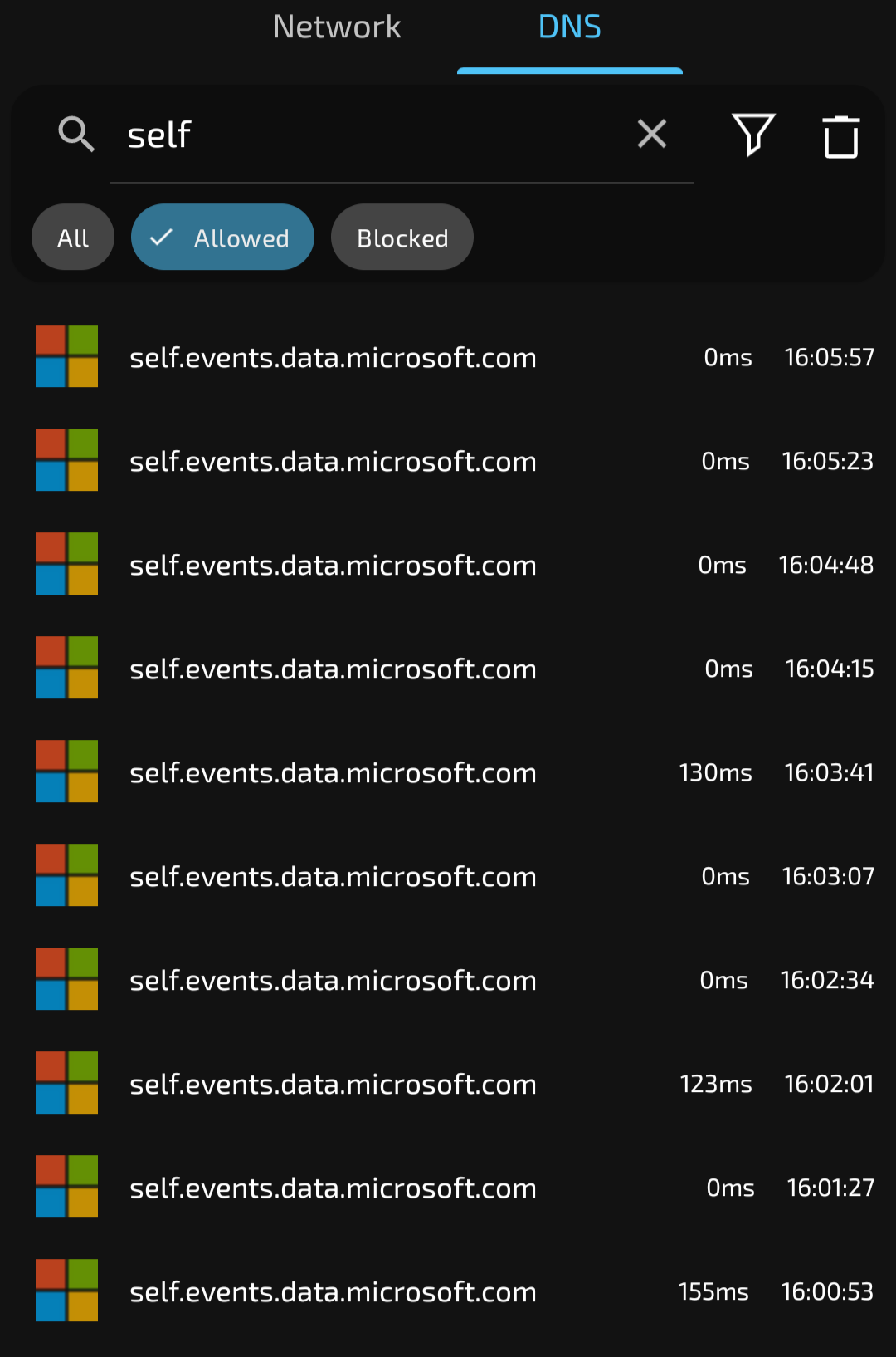 Blocked domains shown as Allowed in DNS Logs · Issue #829 · celzero/rethink-app · GitHub