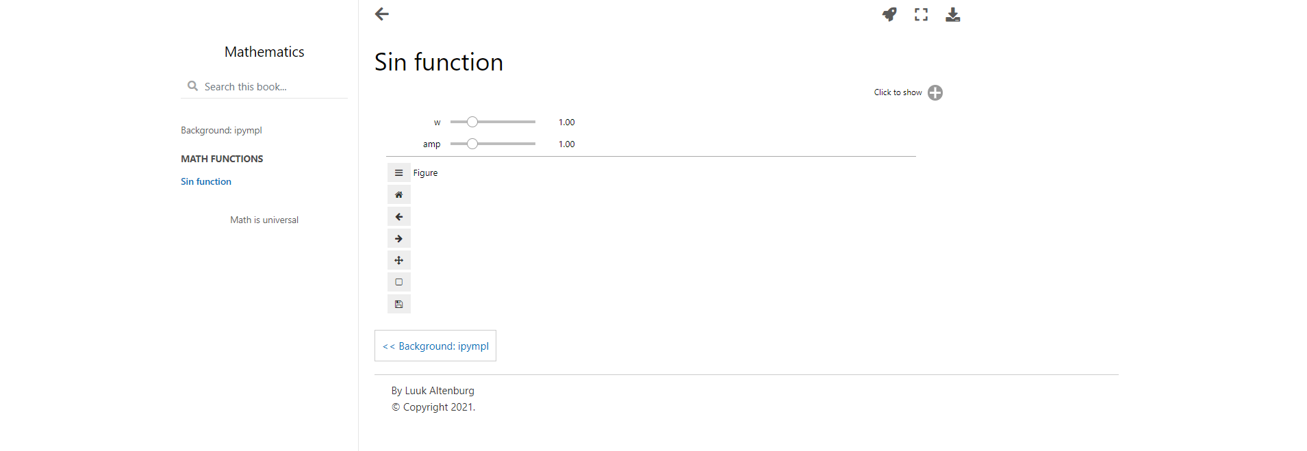 Interactive plots without showing one piece of code to the user · Issue #1527 · jupyter-book ...