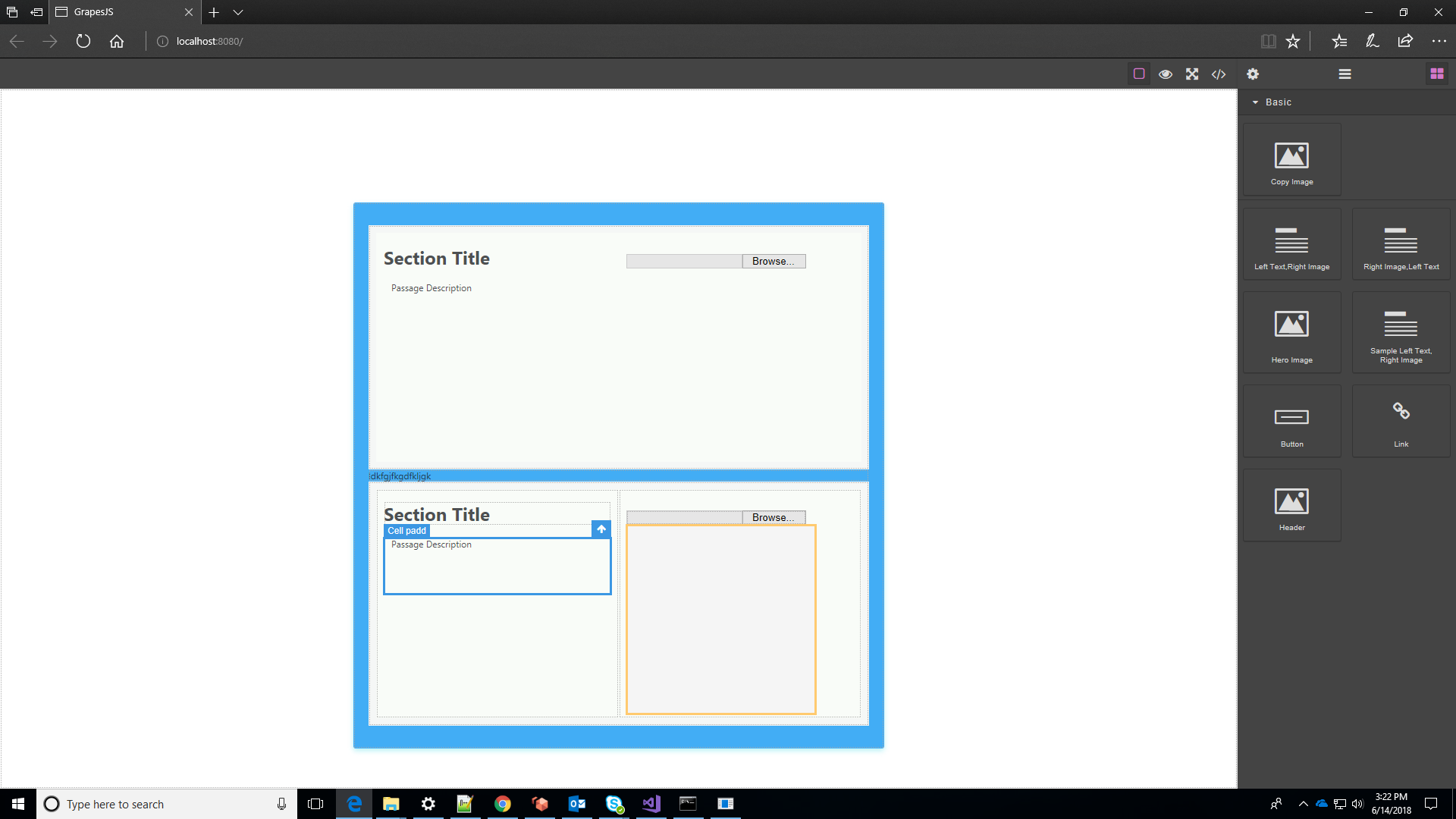 Issue : Adding scripts inside nested content showing different behavior when compared with a ...