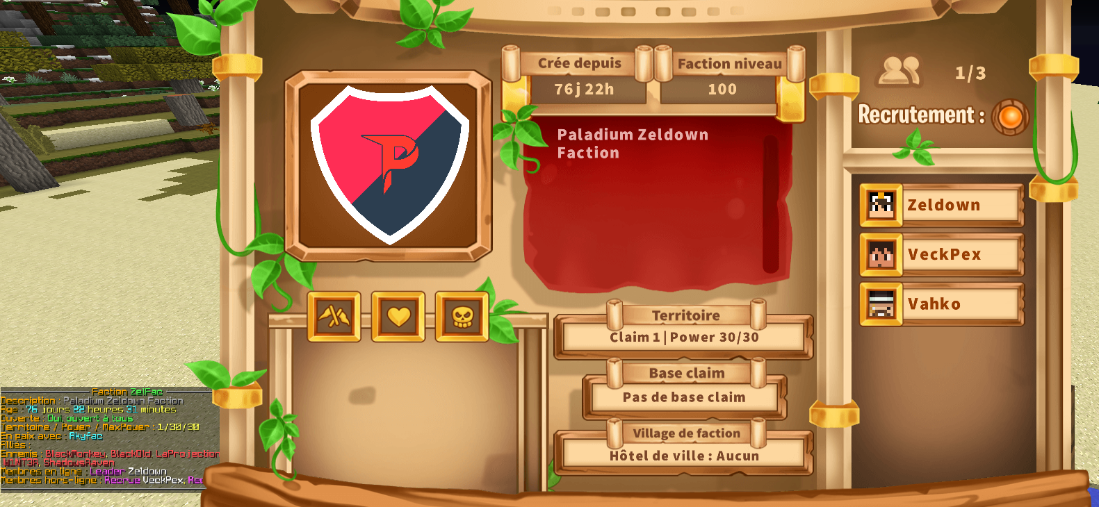 [Bug][Faction]: Recrutement faction ouvert GUi · Issue #1446 · Paladium ...