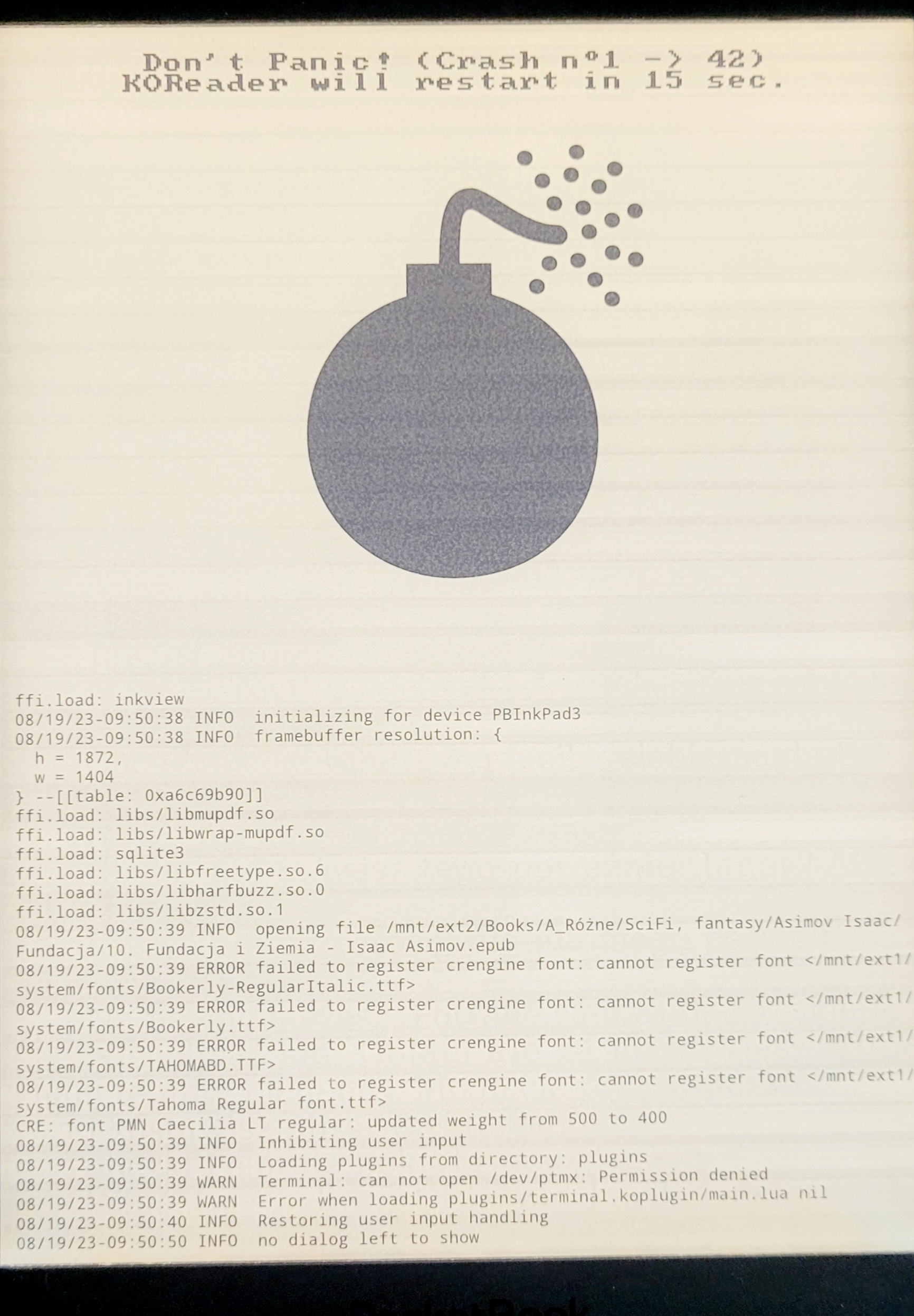 Can't quit from application, still restarts · Issue #10828 · koreader/koreader · GitHub
