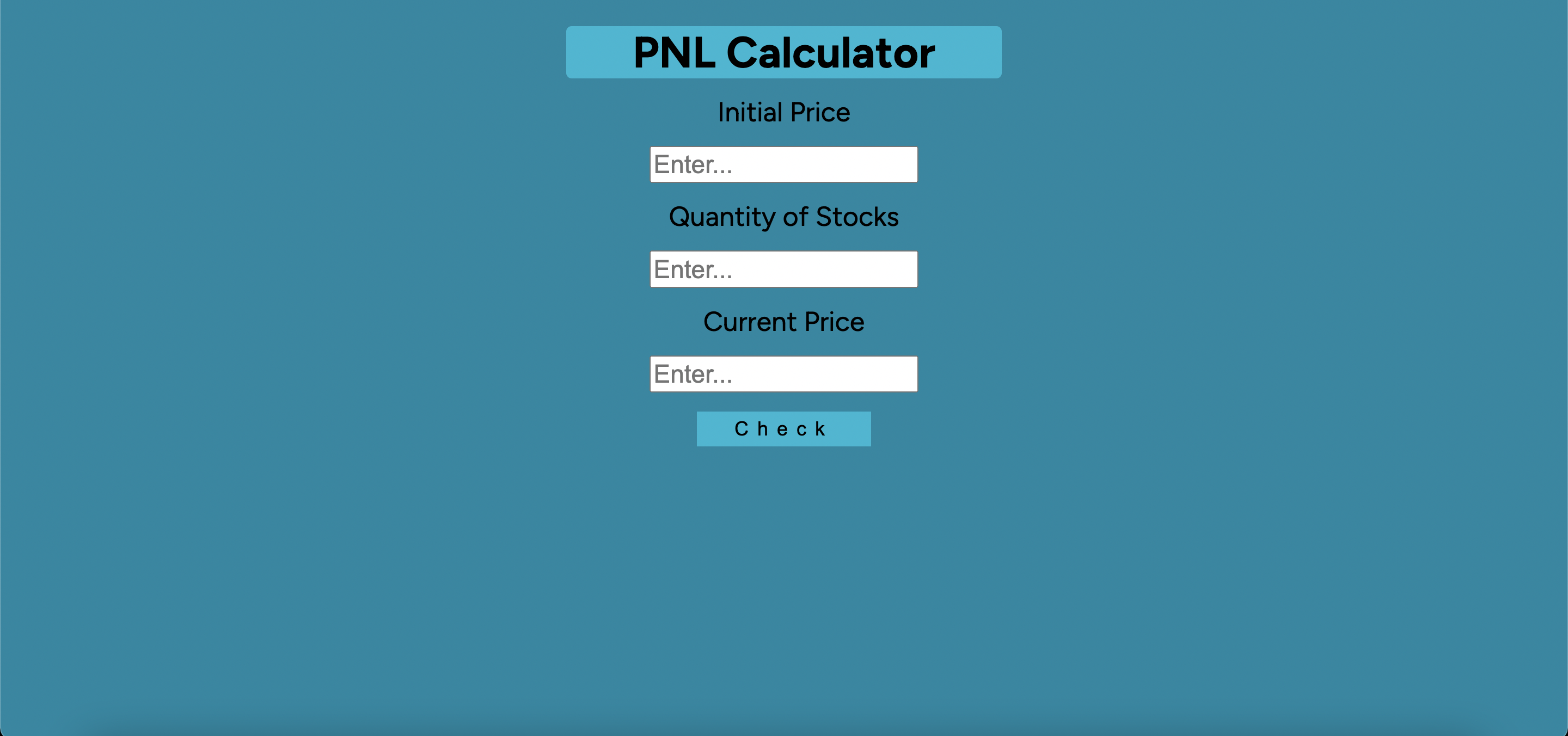 GitHub - RakshitB07/PNL-Calculator: Simple Profit And Loss Calculator