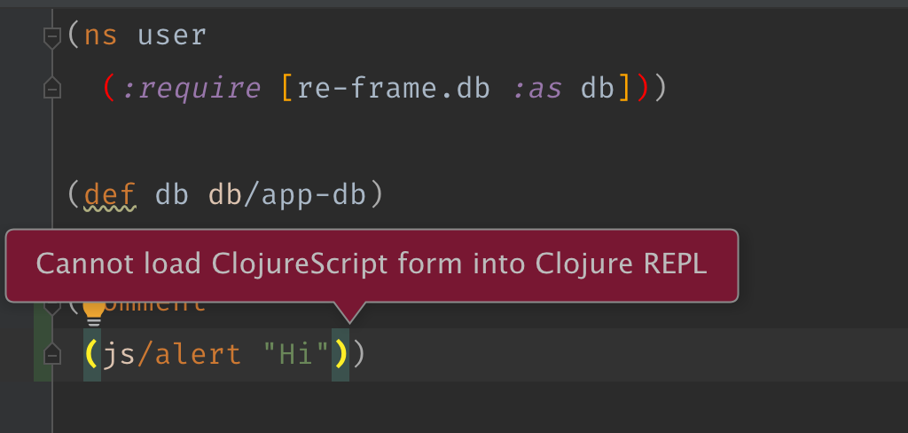 Feature Request: If both clj and cljs REPLs available evaluate in ...