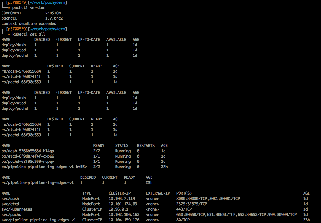 "context deadline exceeded" when requesting pachctl version · Issue #1881 · pachyderm/pachyderm ...