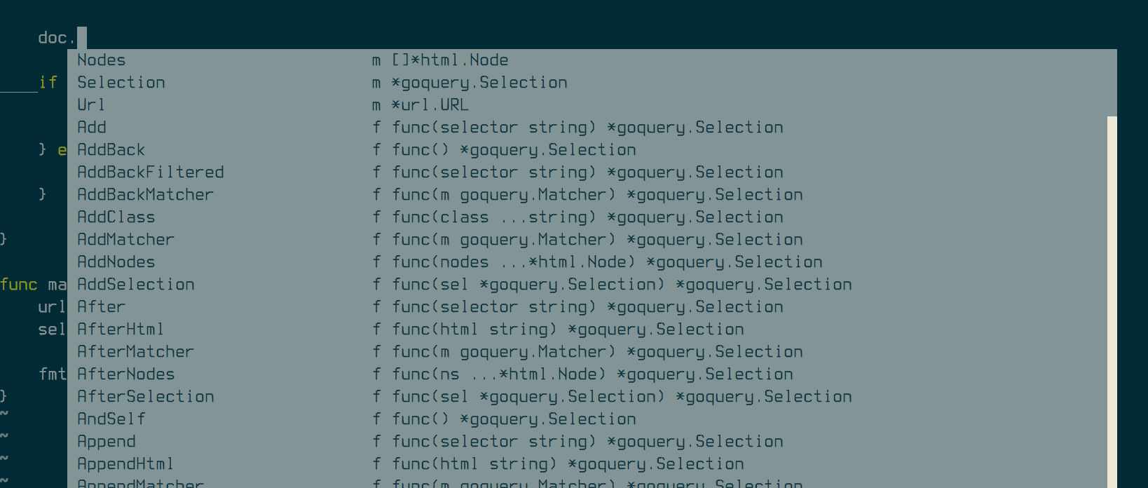 Omni completion does not do fuzzy matching · Issue #2899 · fatih/vim-go · GitHub