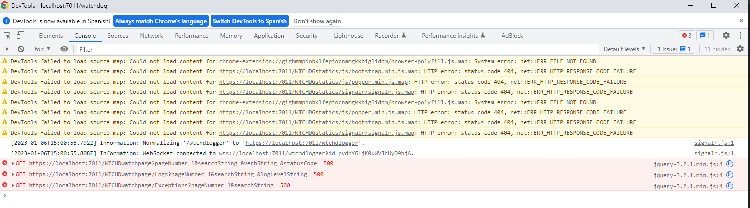 InvalidOperationException: Property 'JsonResult.SerializerSettings' must be an instance of type ...