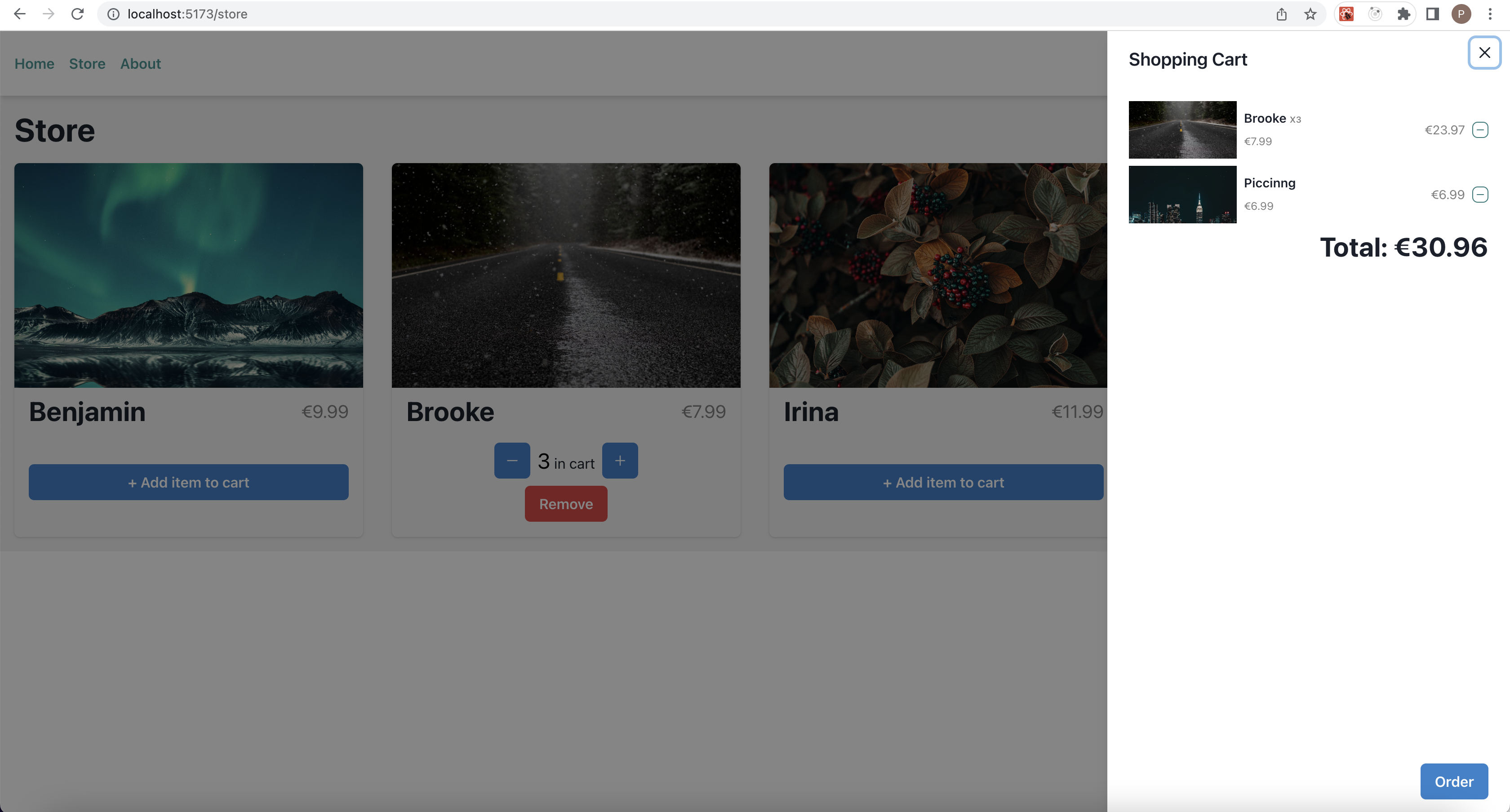 Github Meterpadar Shopping Cart