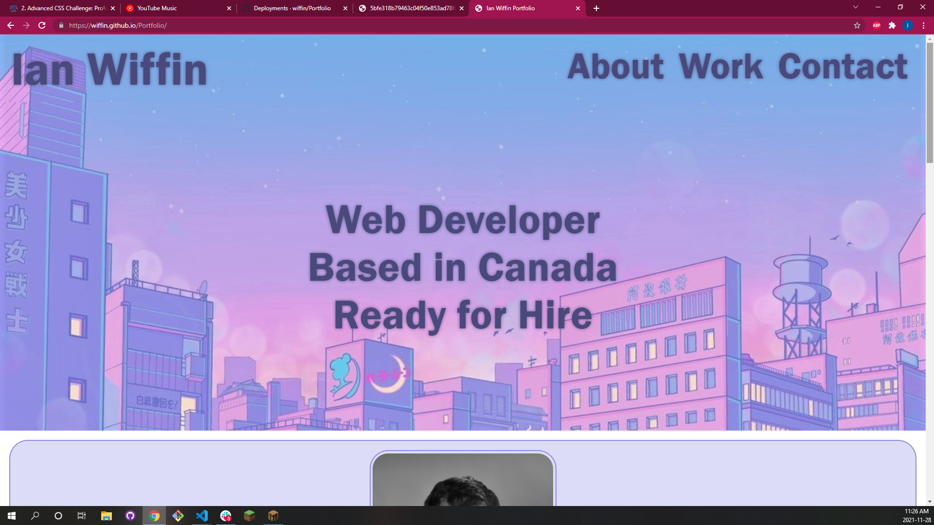 Github Wiffin Portfolio