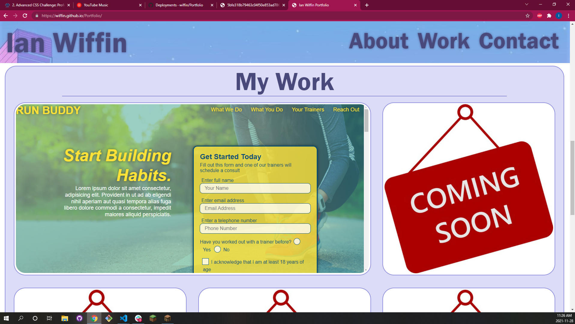 Github Wiffin Portfolio