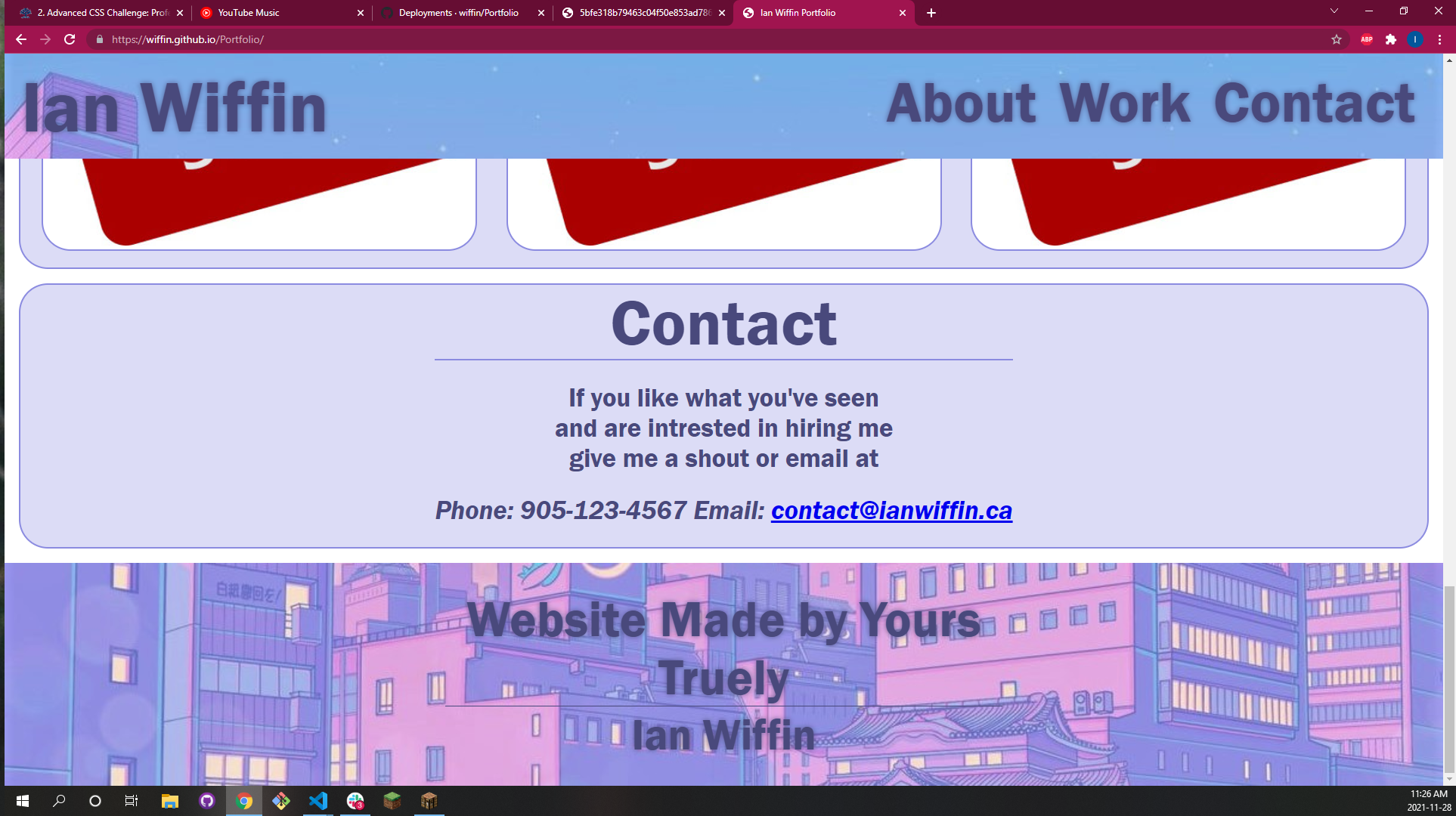 Github Wiffin Portfolio