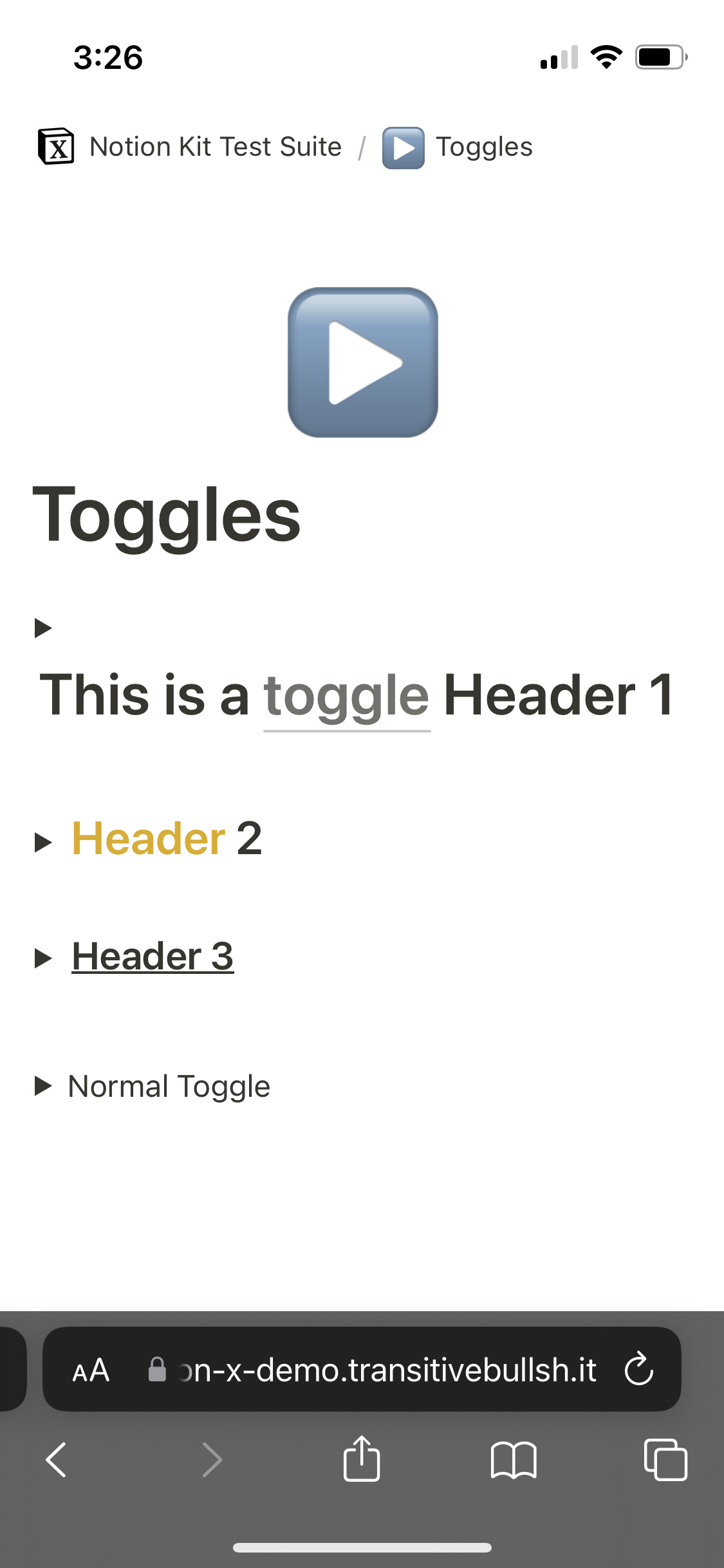 Toggle Heading Width Causing Misalignment On Smaller Screens · Issue 513 · Notionx React Notion