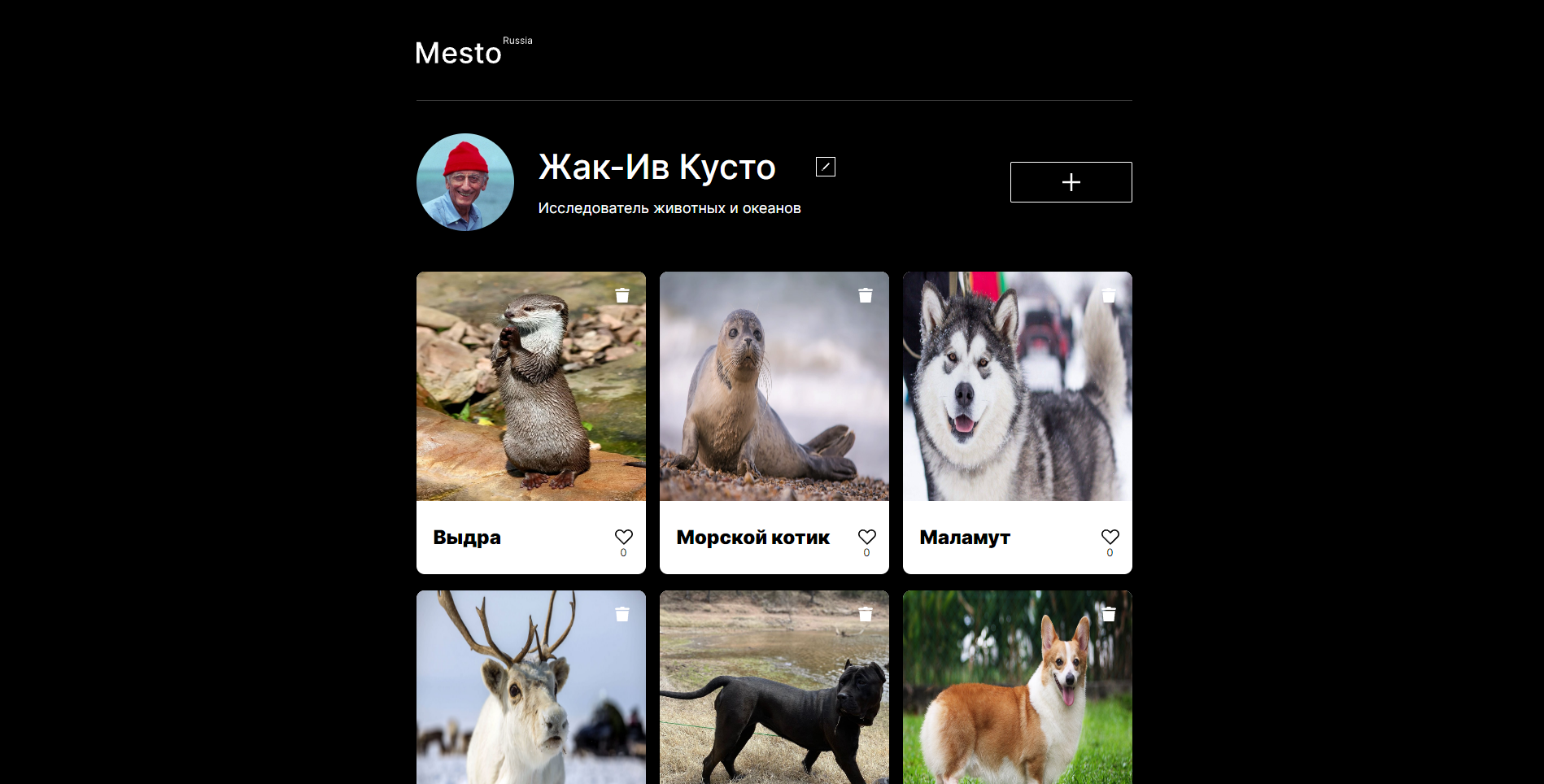 GitHub - GochKa/mesto: Проект: Место