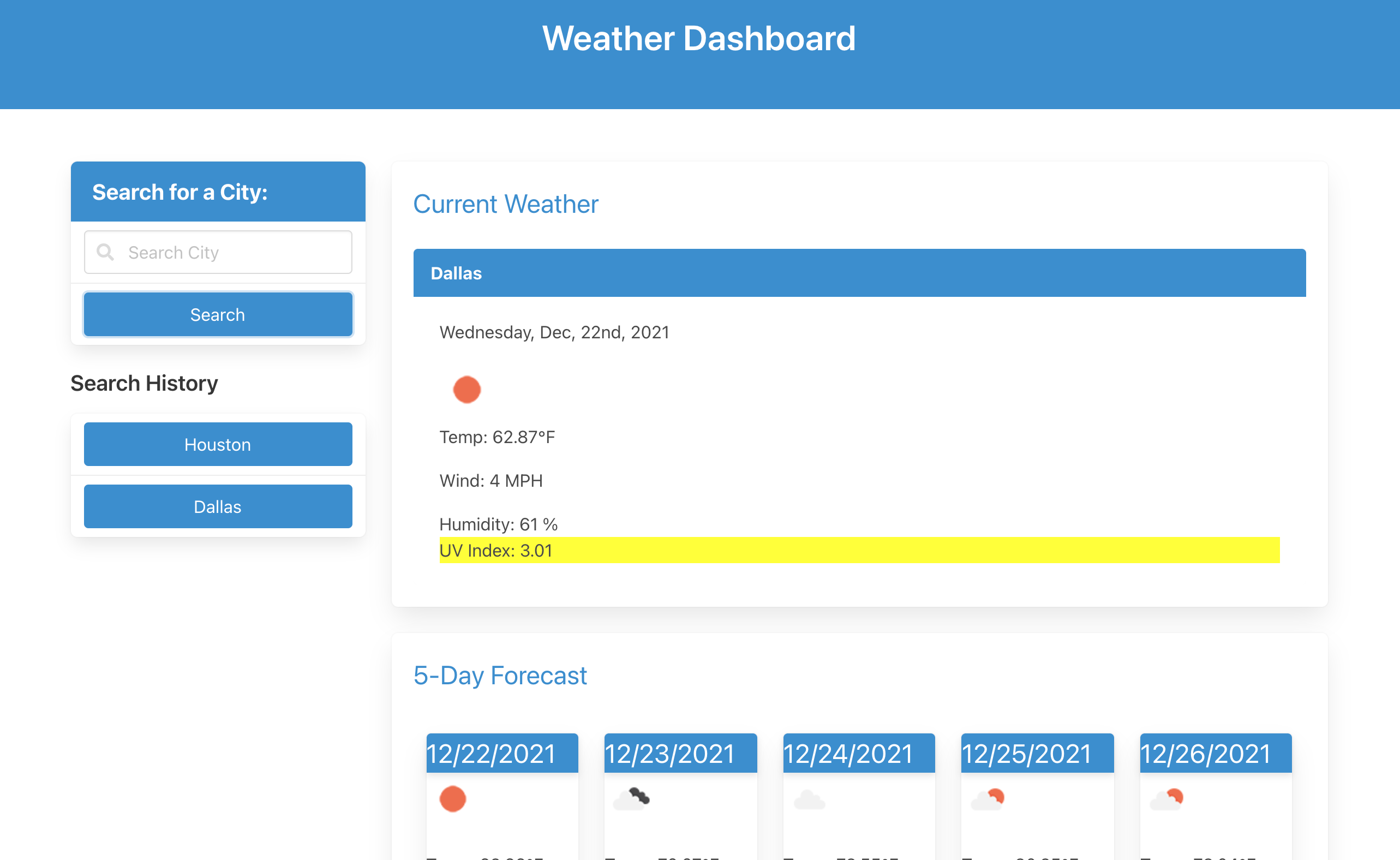 GitHub - jennykeene/weather-dash