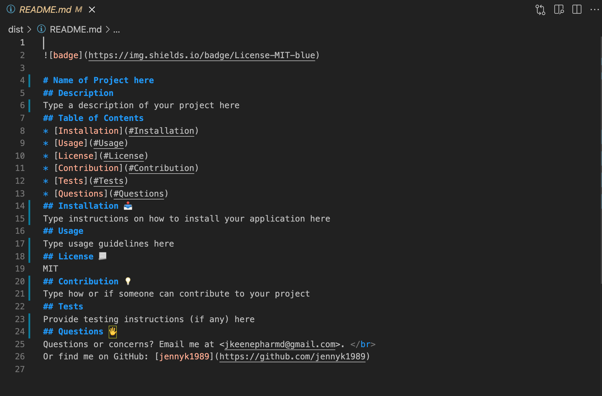 GitHub - jennykeene/readme-generator