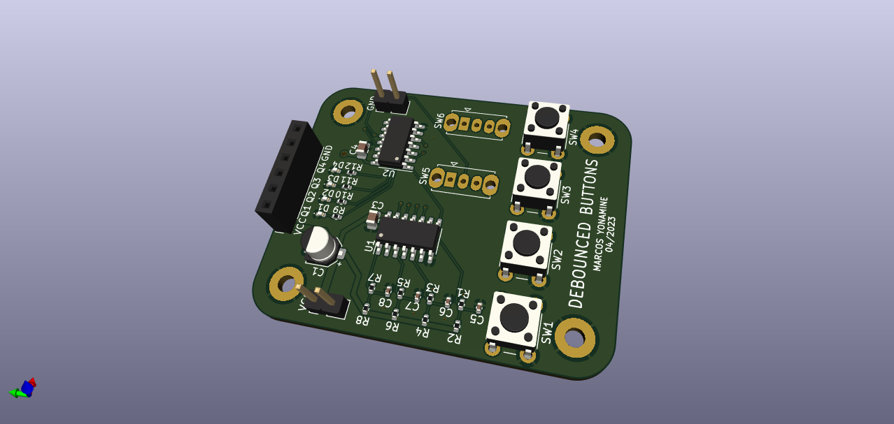 GitHub - MarcosYonamine963/hardware-debounced-buttons: A hardware design with four debounced ...