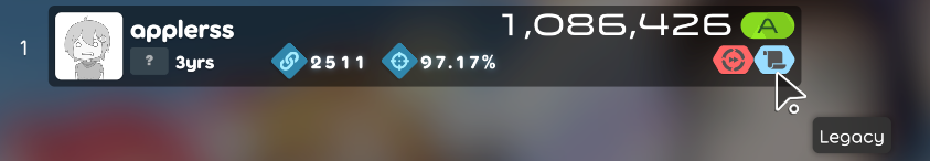 Indicate scores set in osu!stable vs scores set with the Classic mod in ...