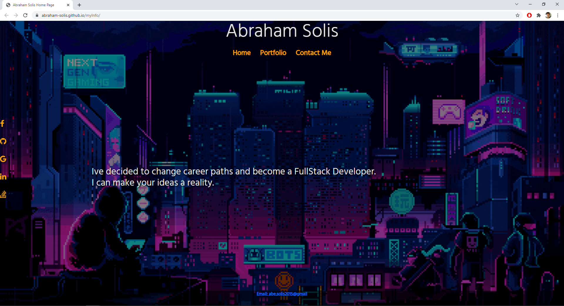 GitHub - Abraham-Solis/myInfo