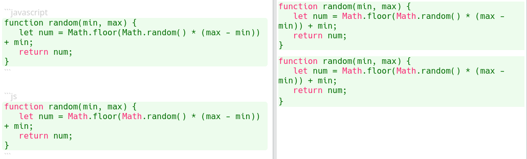 Javascript in code blocks treated as Java · Issue #2468 · pbek ...