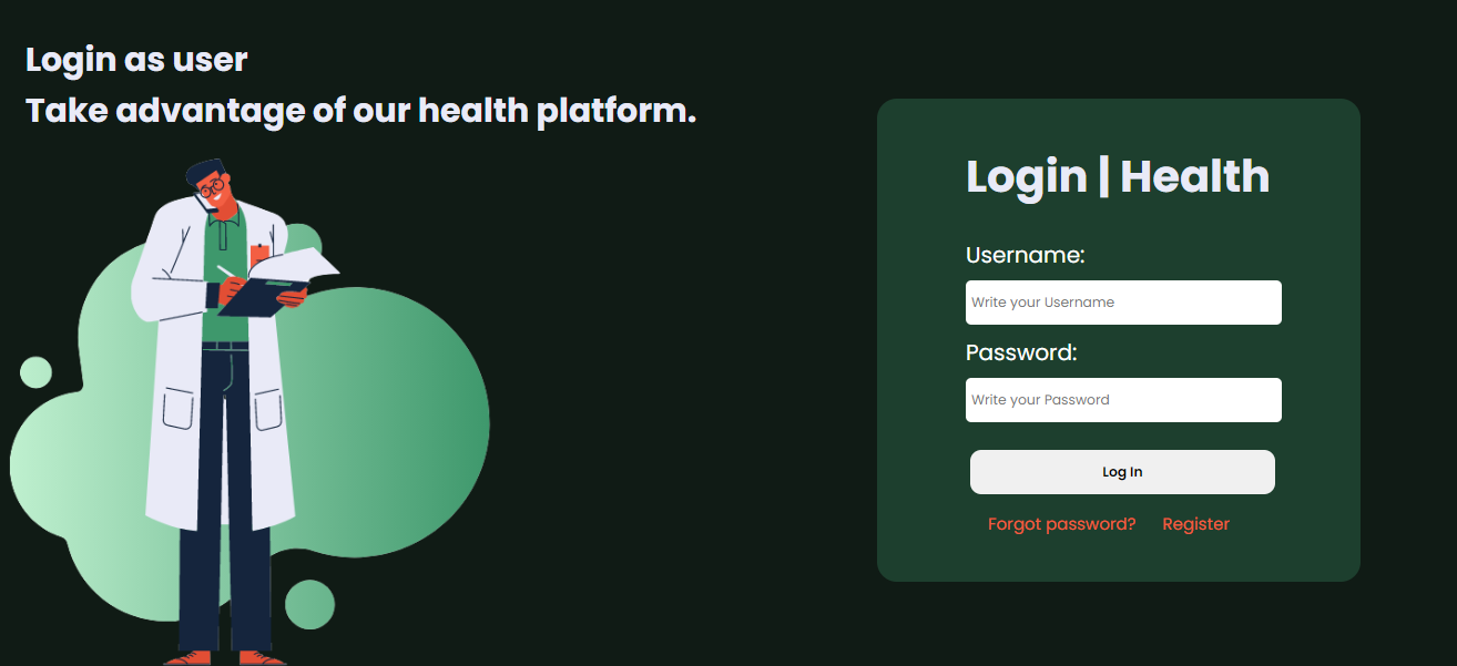 GitHub - ihorrandev/healthLoginPage: This repository aims to show a ...