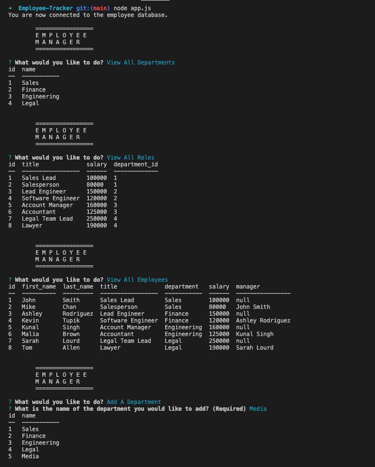 GitHub - pdguerra12/Employee-Tracker