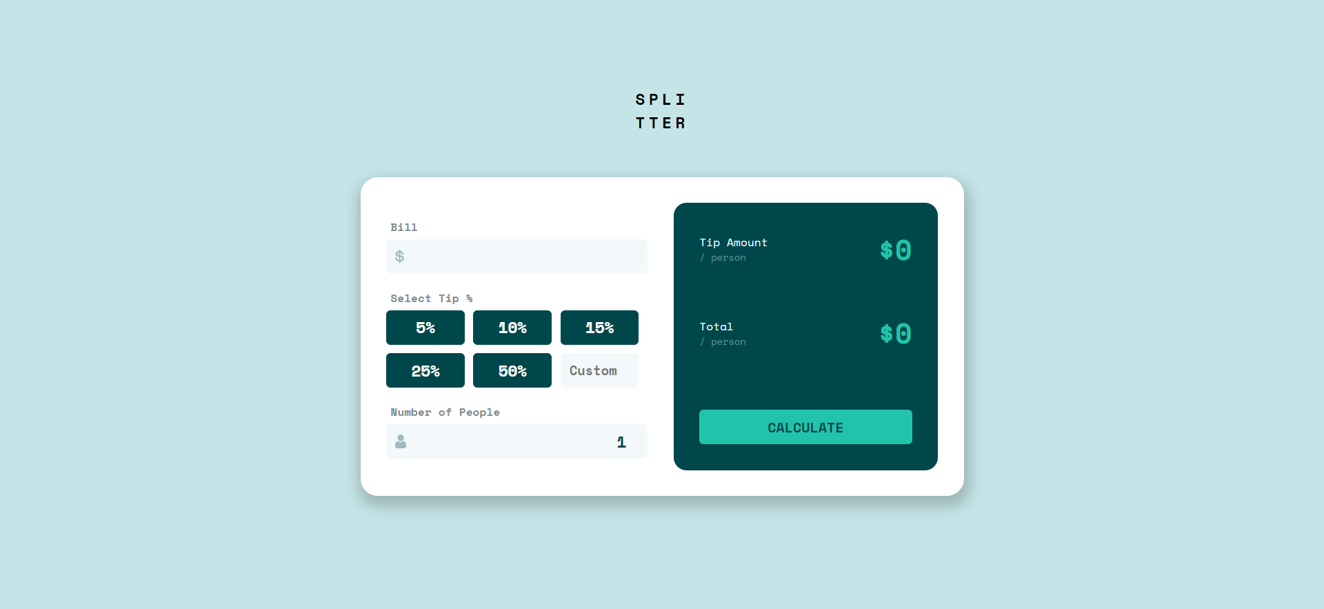 Github Archisvazereact Tip Calculator