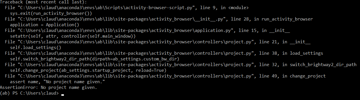 activity-browser won´t open · Issue #671 · LCA-ActivityBrowser/activity ...