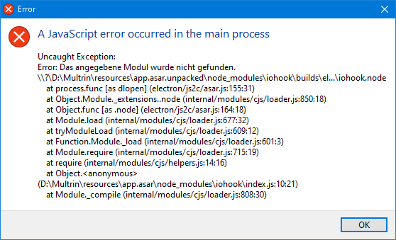 Error: The specified module can not be found. · Issue #51 · sentialx/multrin · GitHub