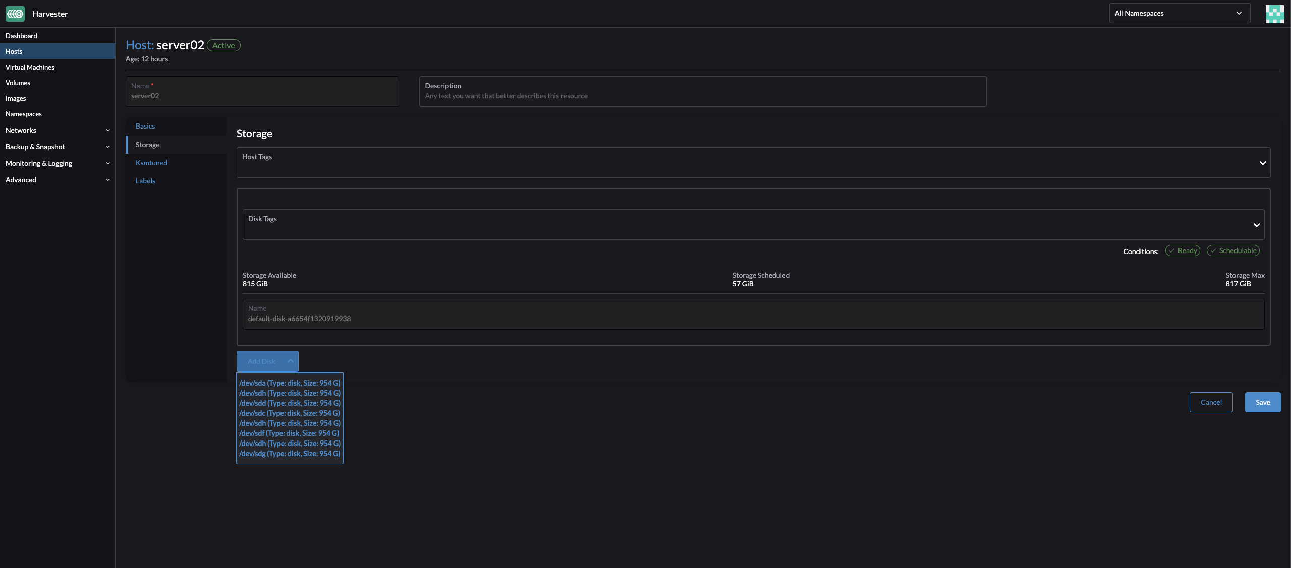 Bug Unable To Add New Disks To Host Duplicate Hosts Listed In Add Disk · Issue 3412