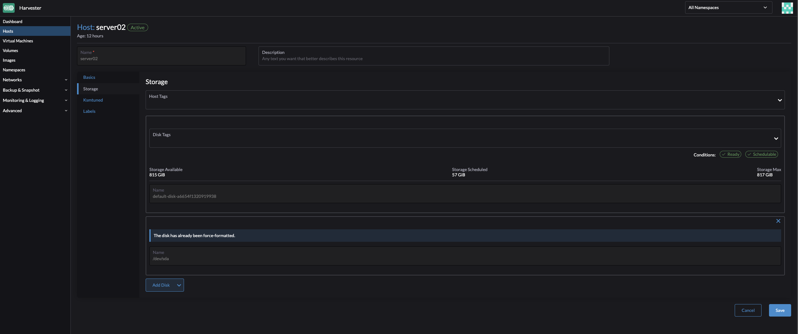 [BUG]Unable to add new disks to host / duplicate hosts listed in add disk · Issue #3412 ...