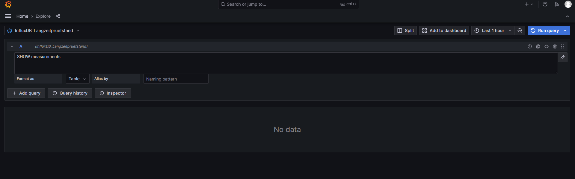 InfluxDB Data source: 0 measurements found in new buckets · Issue #68290 · grafana/grafana · GitHub